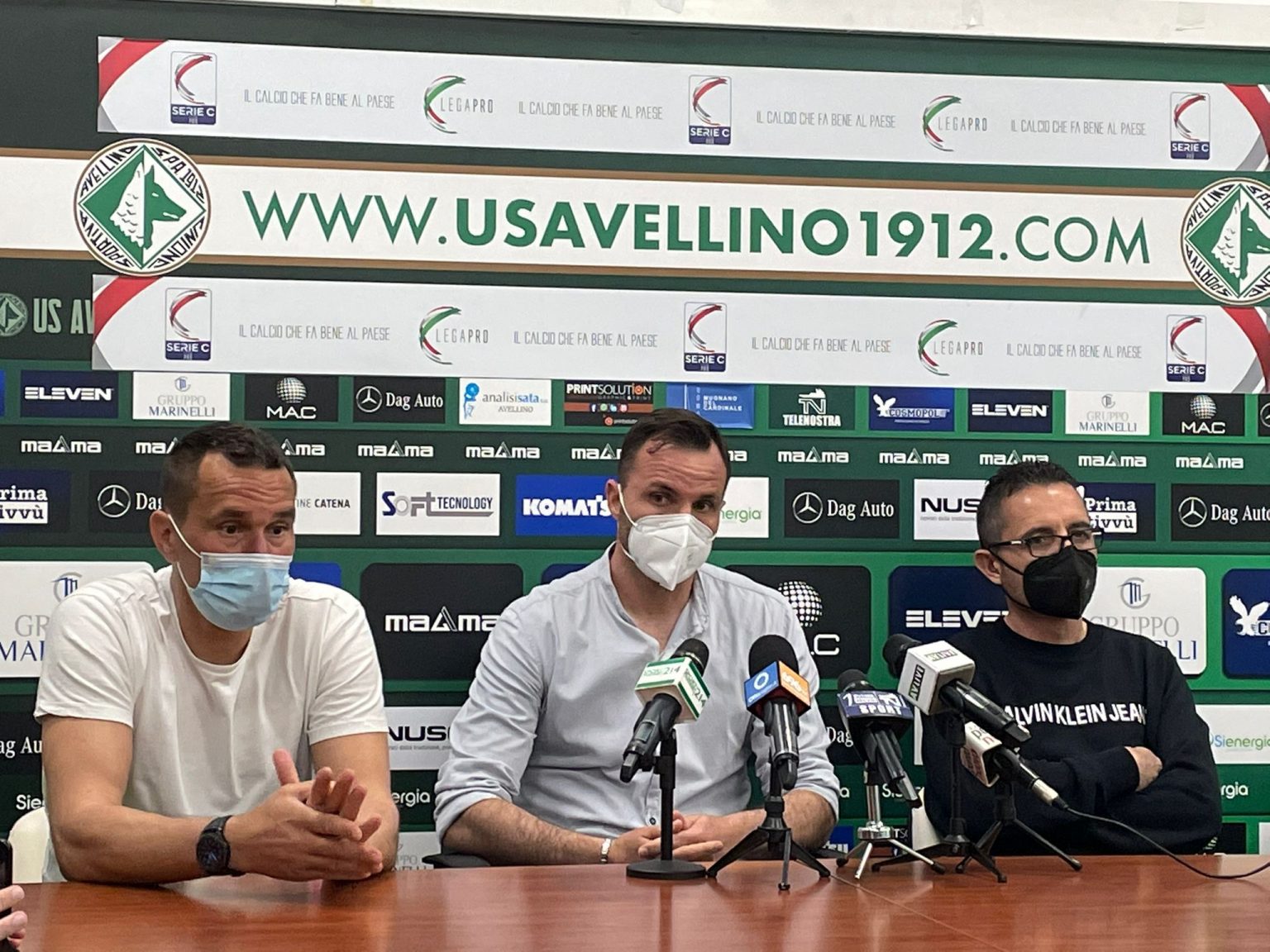 Cavese-Avellino: la conferenza stampa di Natalino Orrù e Angelo Pagotto ...